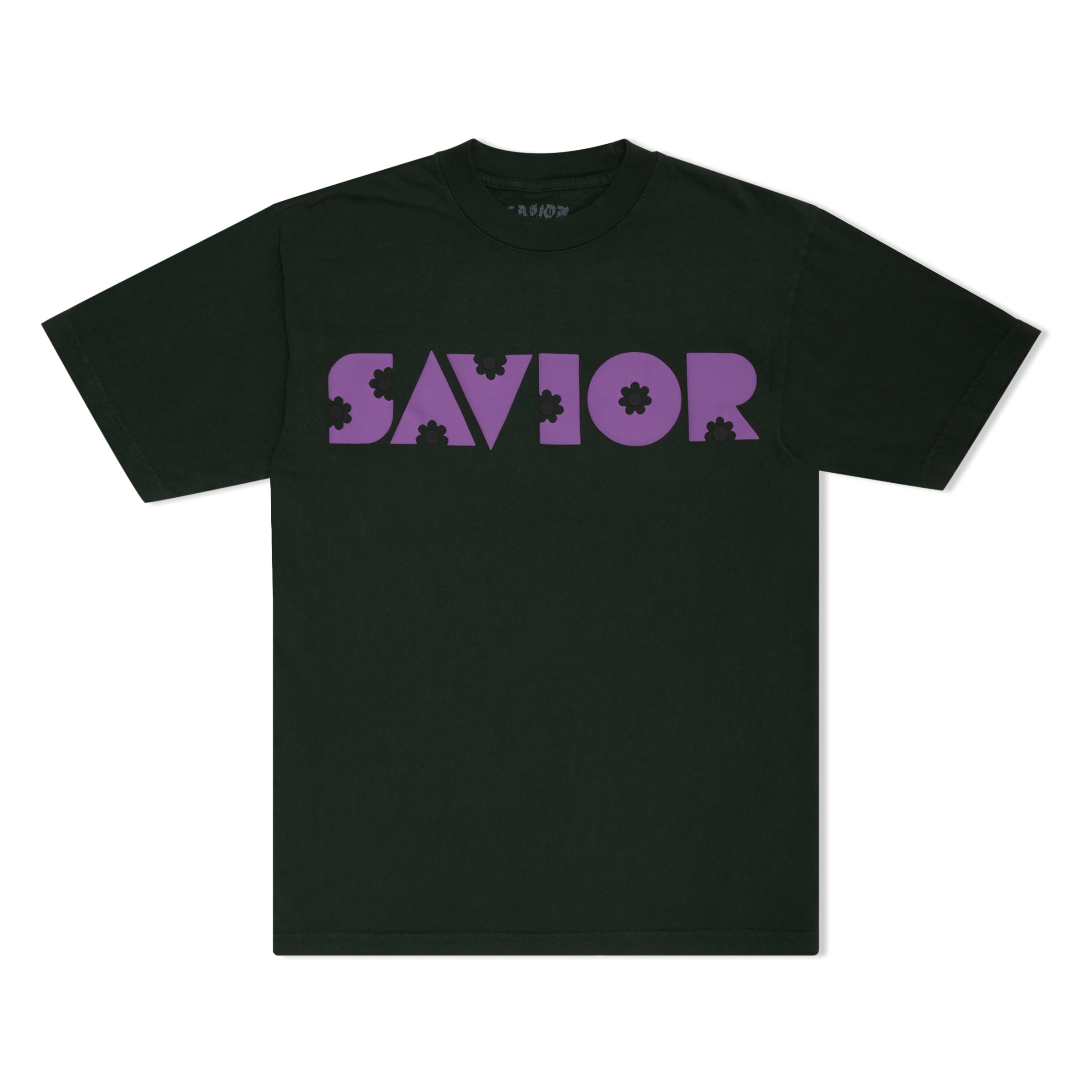 SAVIOR FLOWER LOGO BLK