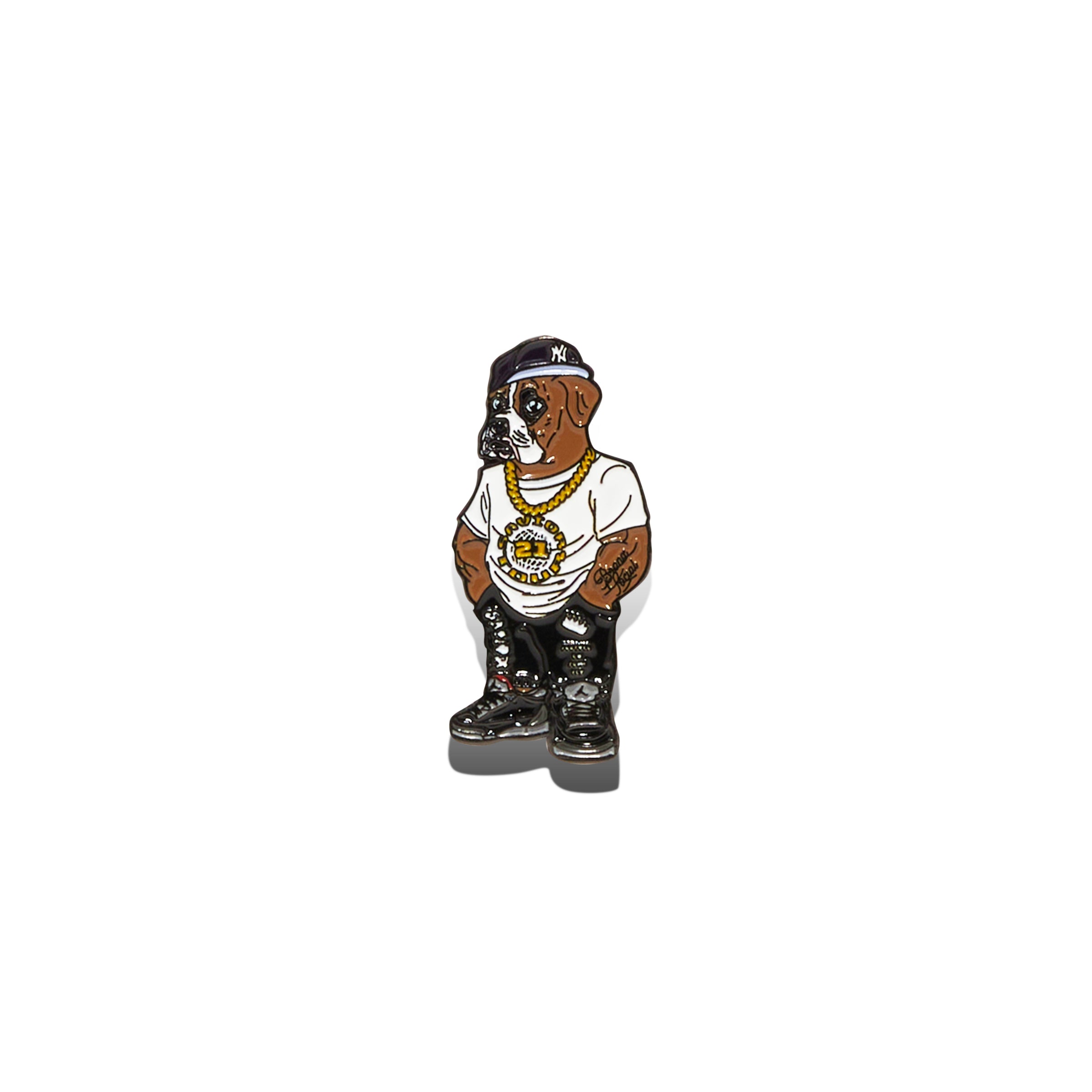 Savior Bulldog Yankee Pin